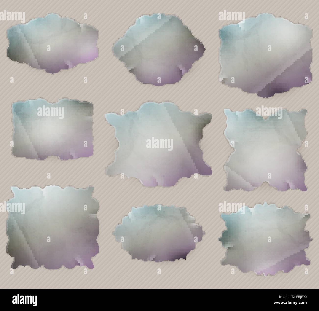 Labels, old paper texture Set. EPS 10 Stock Vector Image & Art - Alamy