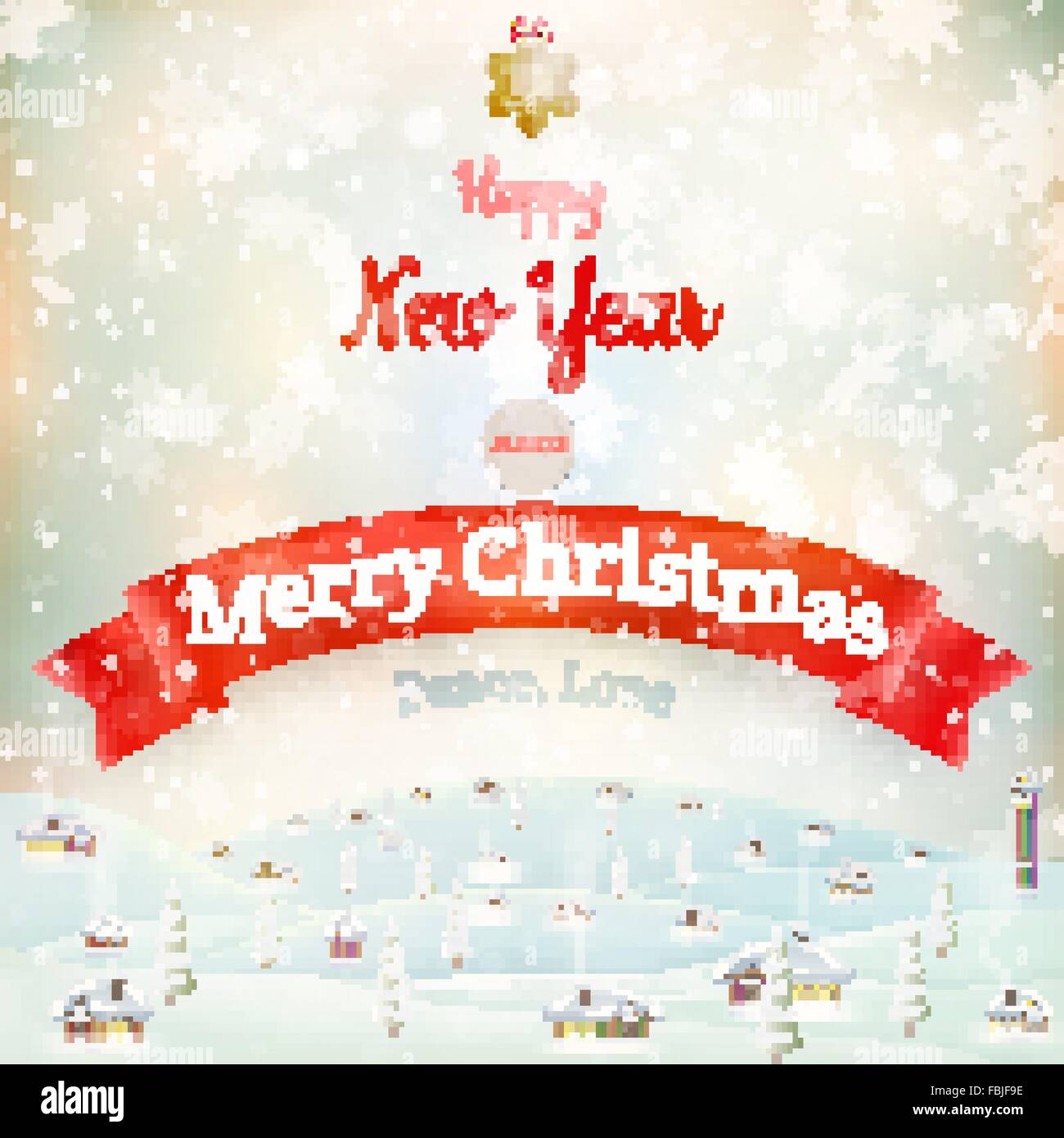 Christmas landscape Poster. EPS 10 Stock Vector Image & Art - Alamy