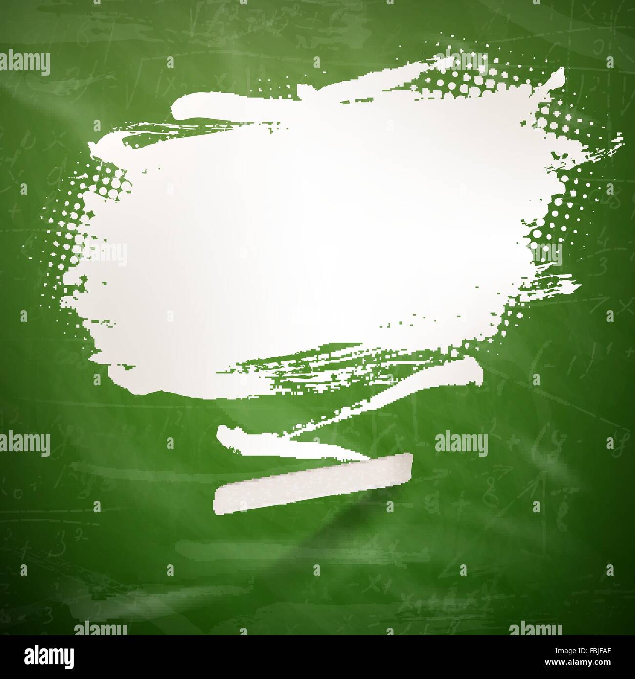 Chalked speech bubble. EPS 10 Stock Vector Image & Art - Alamy