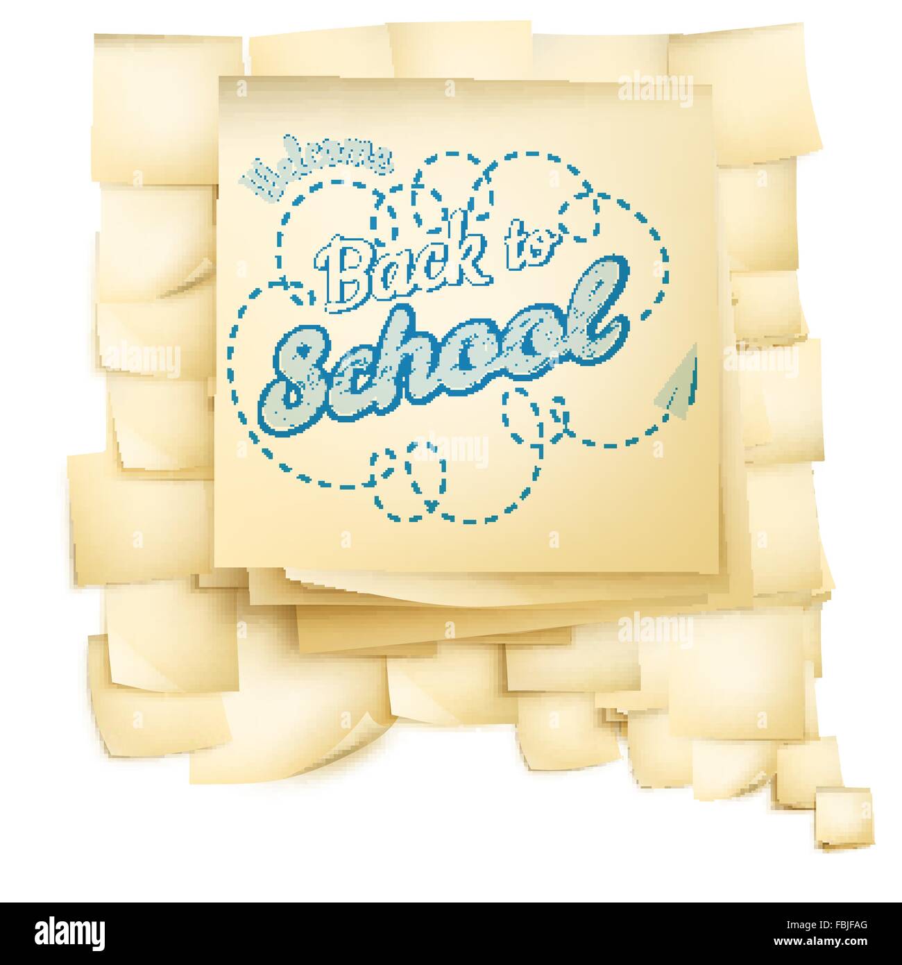 Paper notes bubble for speech. EPS 10 Stock Vector Image & Art - Alamy