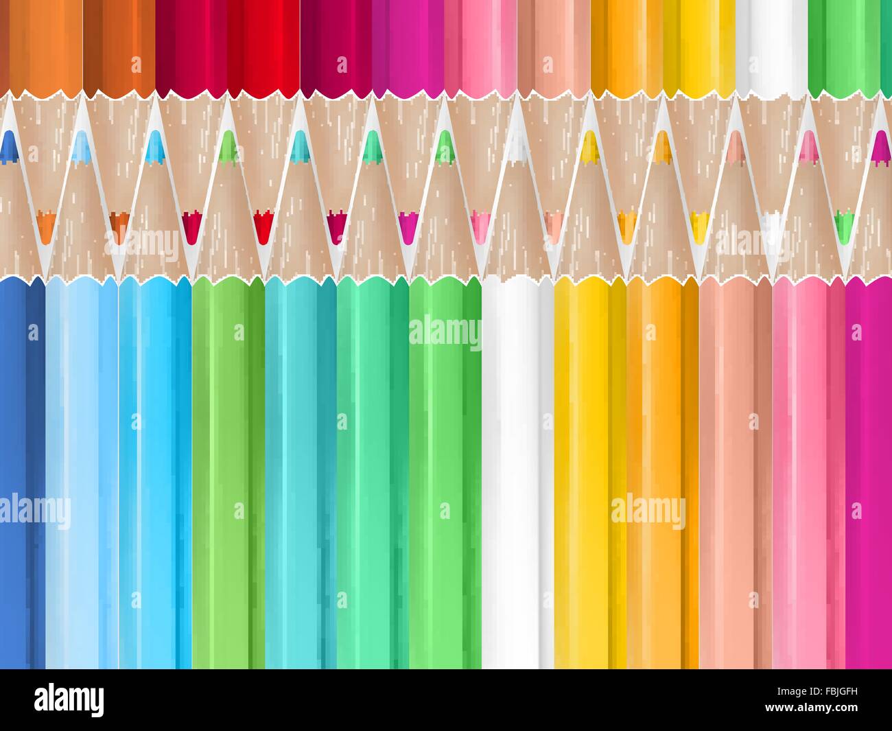 Colored pencils background. EPS 10 Stock Vector Image & Art - Alamy