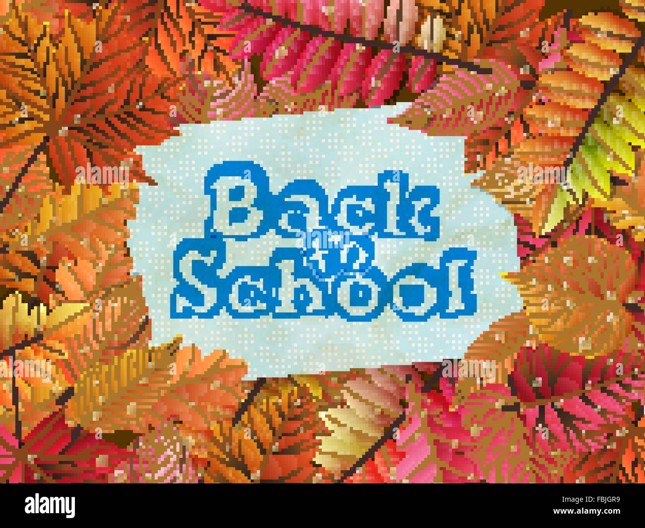 Vintage leaves children Stock Vector Images - Alamy