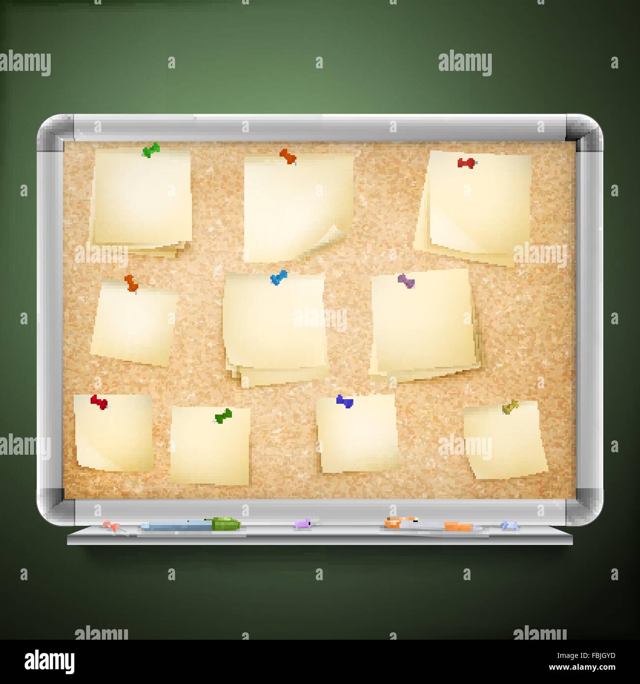 Background cork board empty Stock Vector Images - Alamy