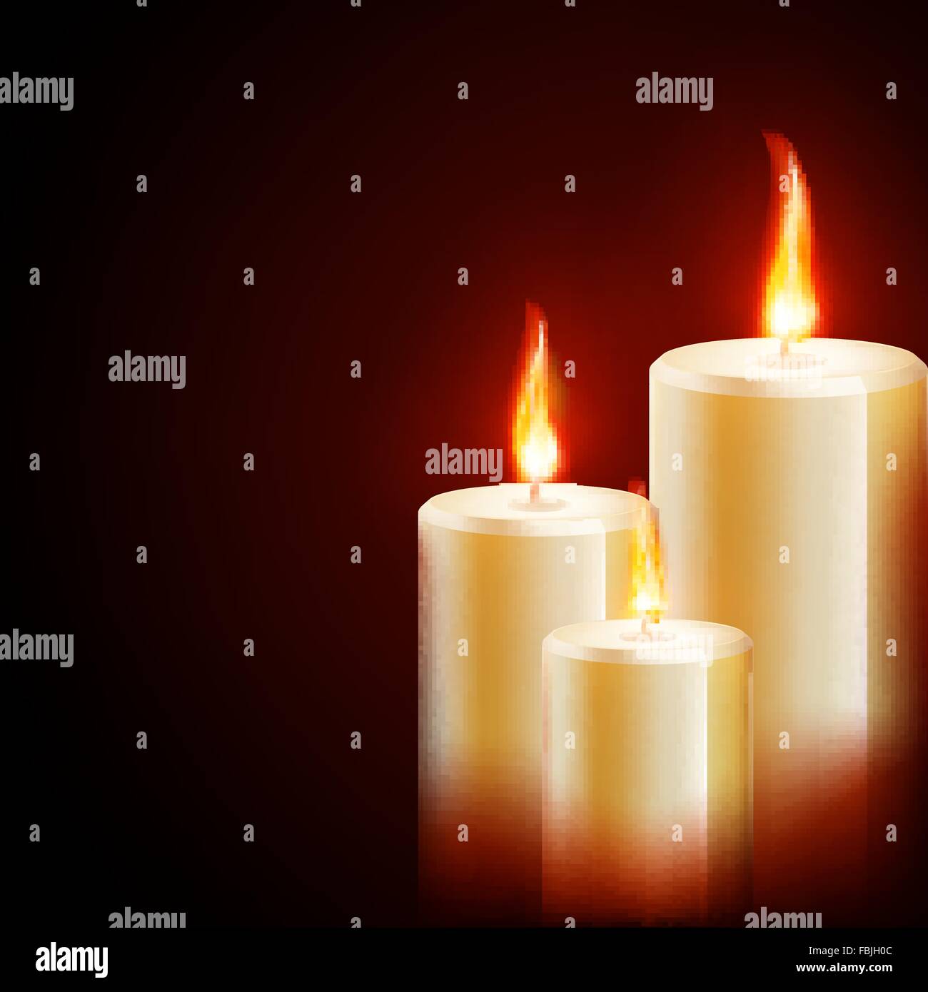 10 birthday candles Stock Vector Images - Alamy