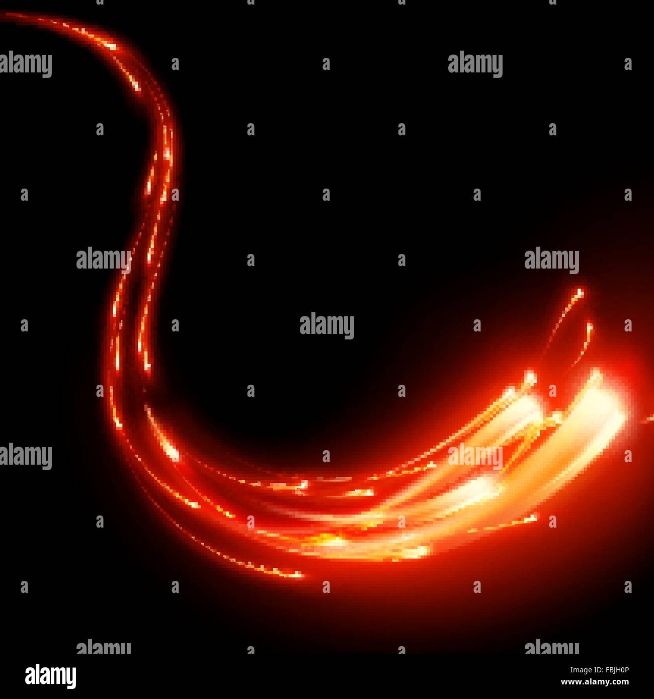 Neon light curved lines. EPS 10 Stock Vector Image & Art - Alamy