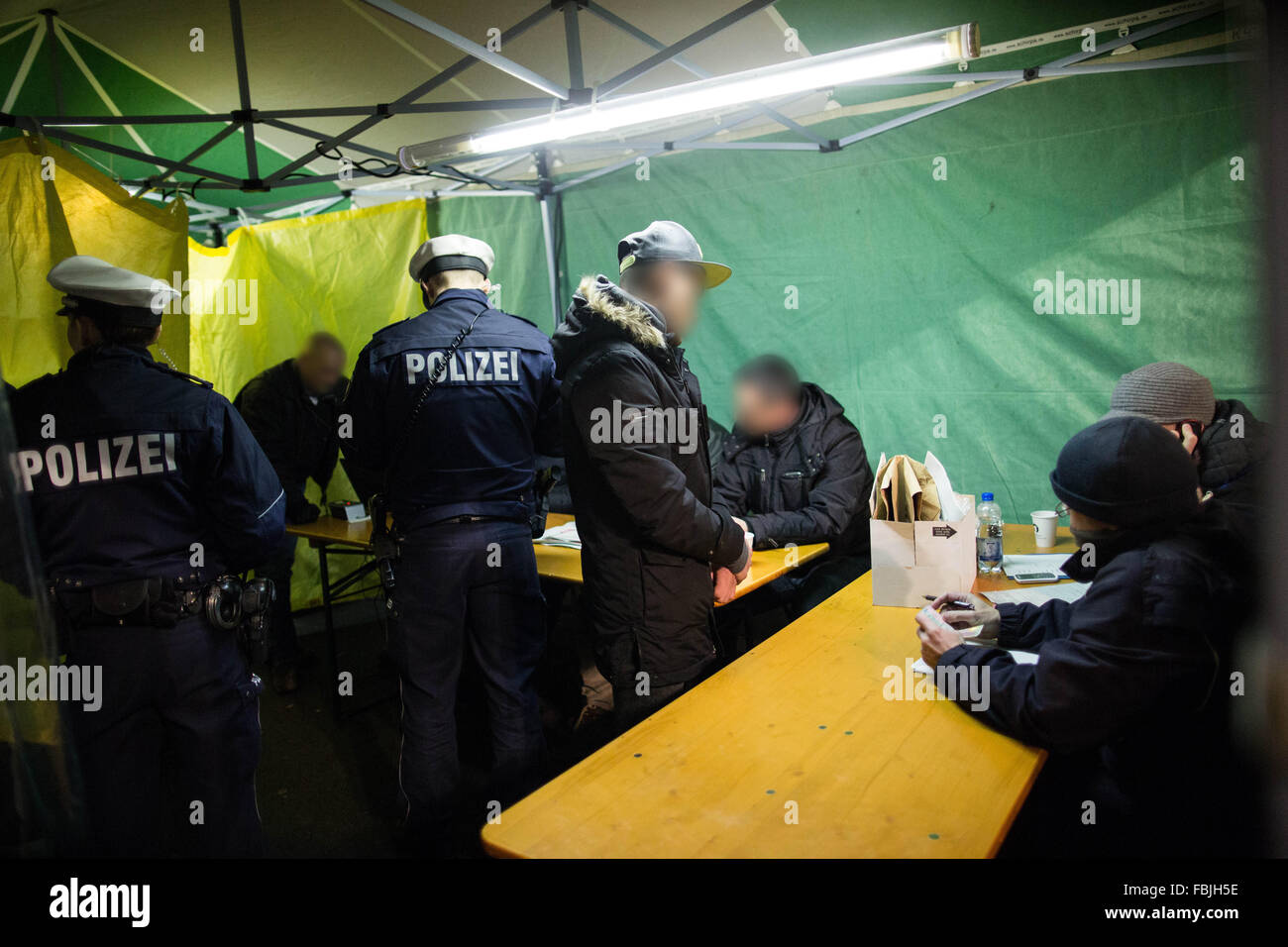 Police tent hi-res stock photography and images - Alamy