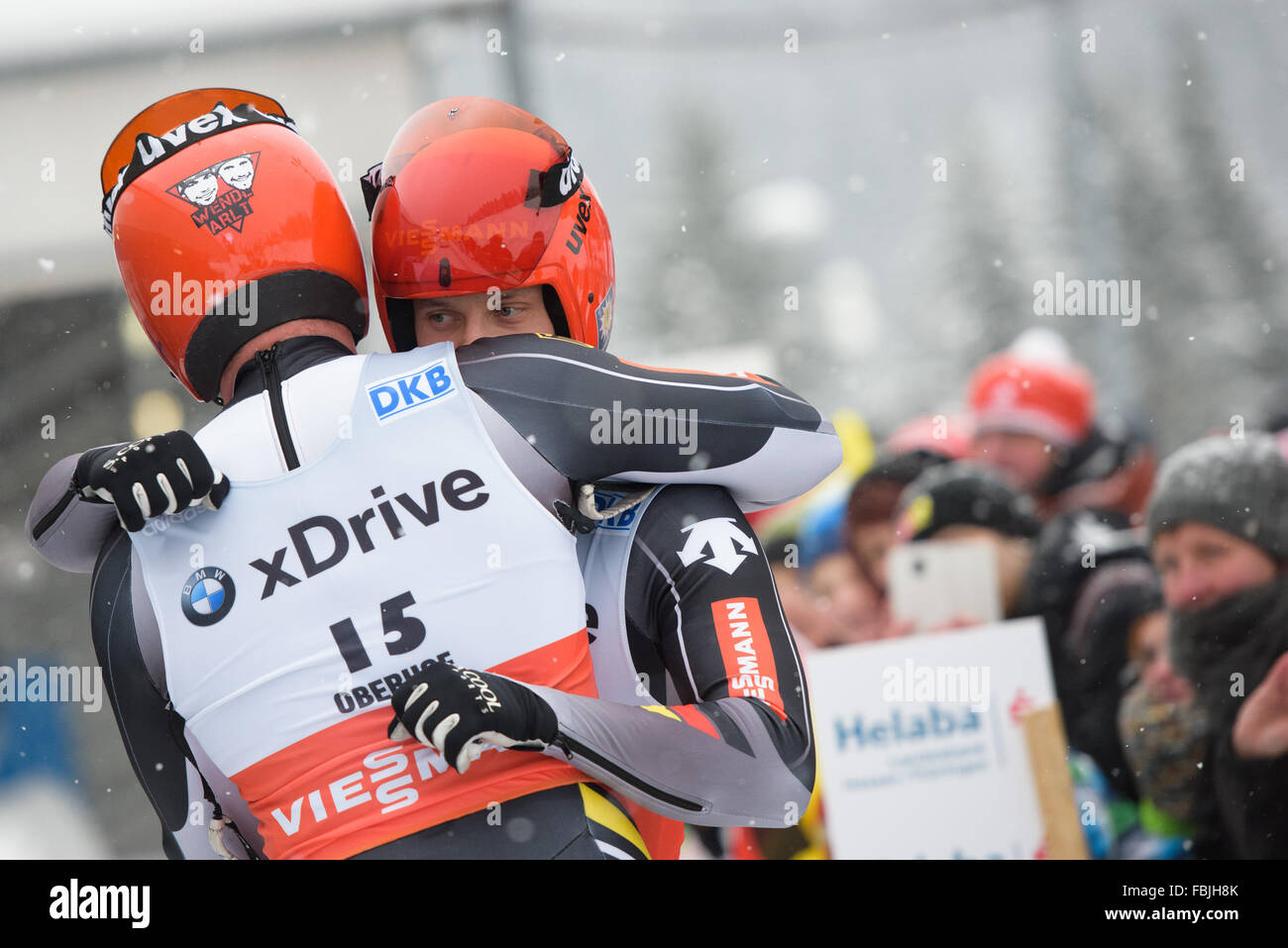 Oberhof, Germany. 17th Jan, 2016. Tobias Wendl and Tobias Arlt of ...