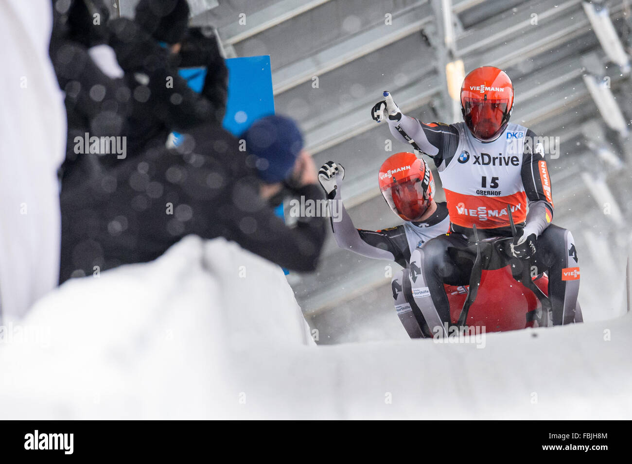 Oberhof, Germany. 17th Jan, 2016. Tobias Wendl and Tobias Arlt of ...