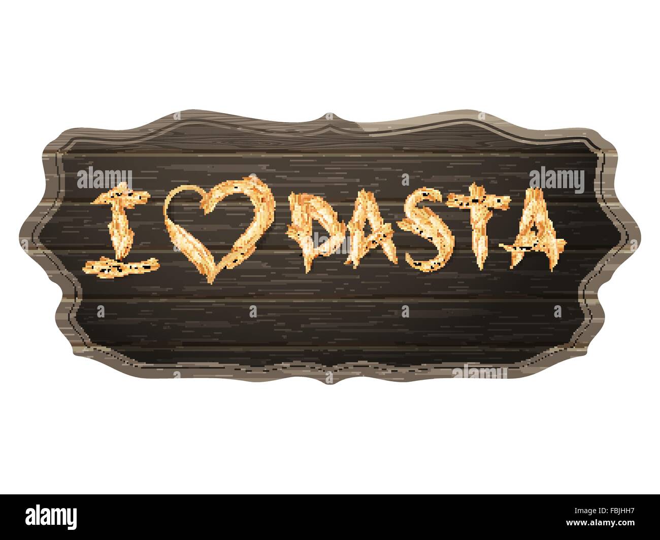 I love pasta Stock Vector Images - Alamy
