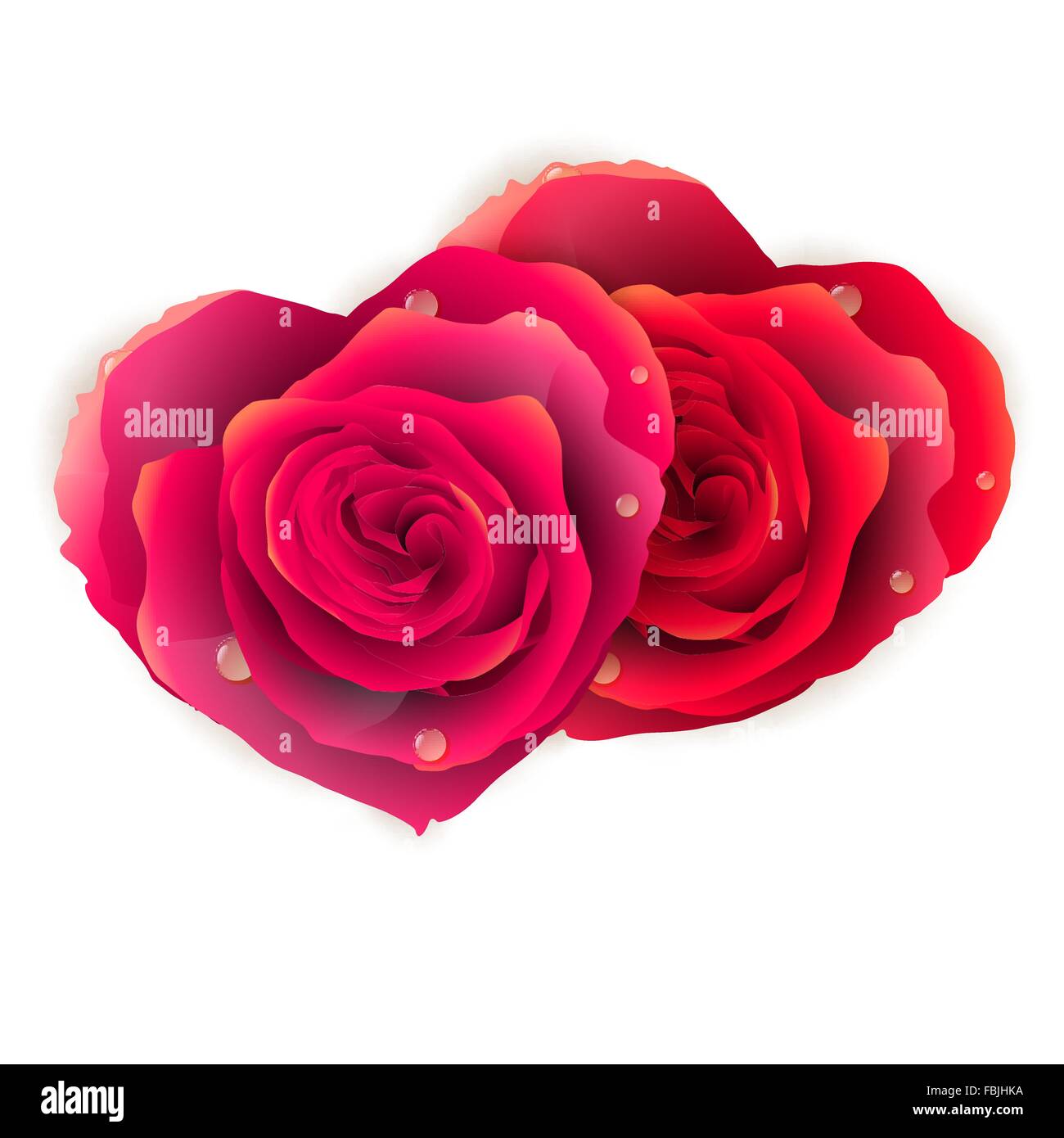 Heart made rose petals Stock Vector Images - Alamy