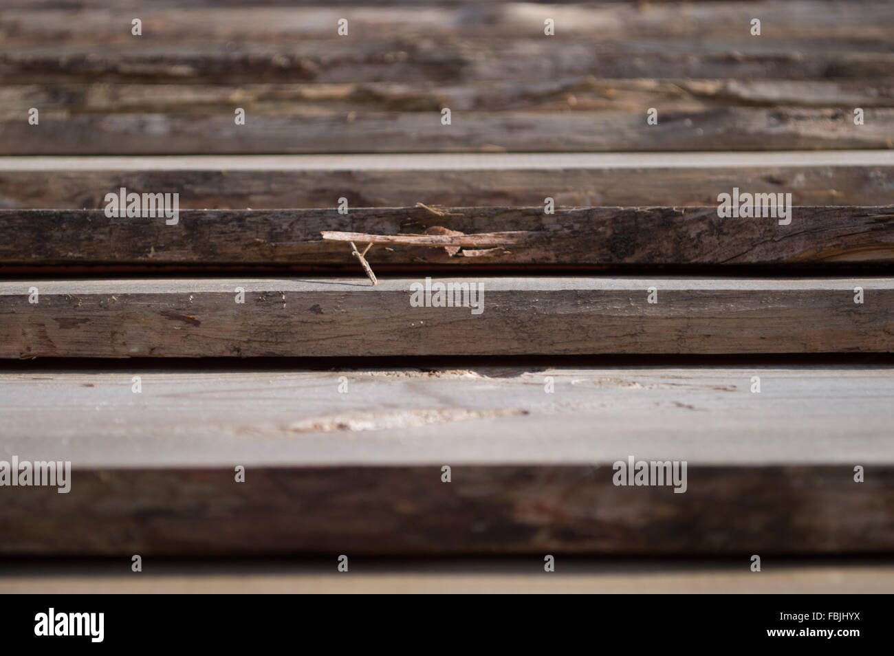 Roof made of wooden deck. Blur and abstract view Stock Photo - Alamy