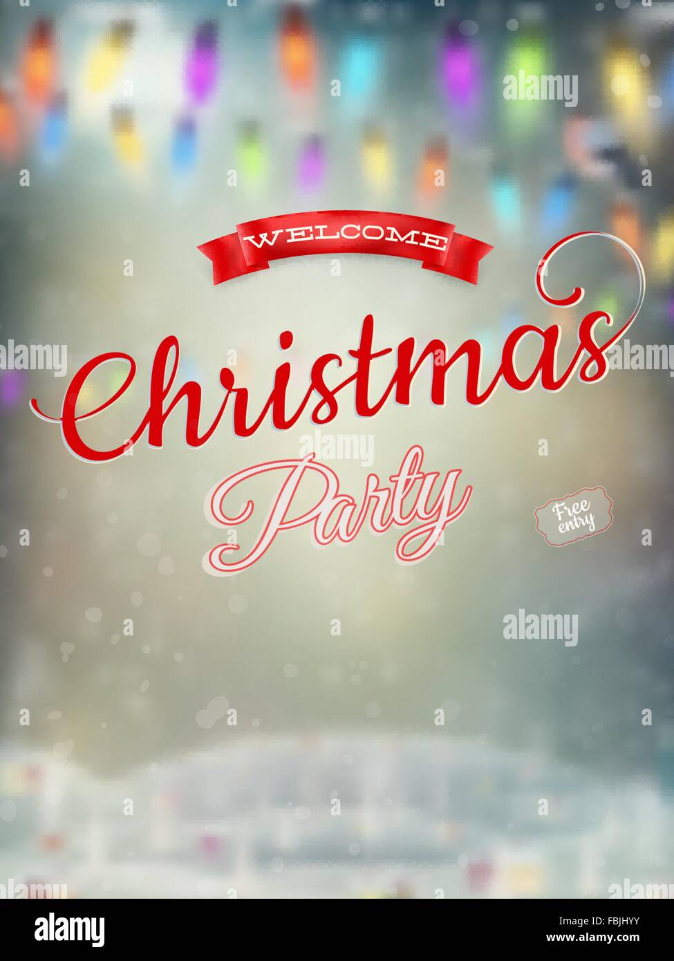 Christmas landscape Poster. EPS 10 Stock Vector Image & Art - Alamy