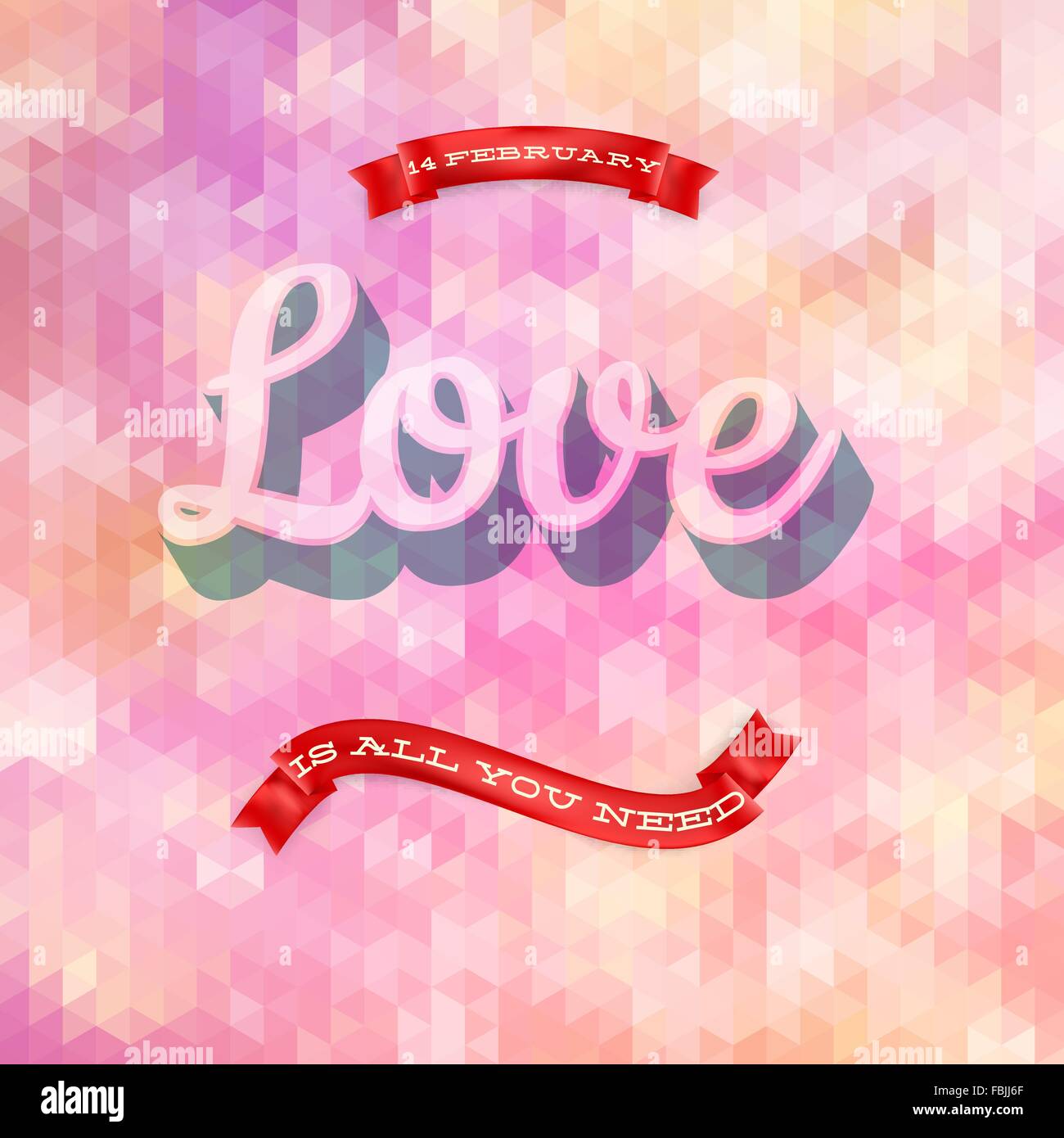 Valentines day Poster. EPS 10 Stock Vector Image & Art - Alamy