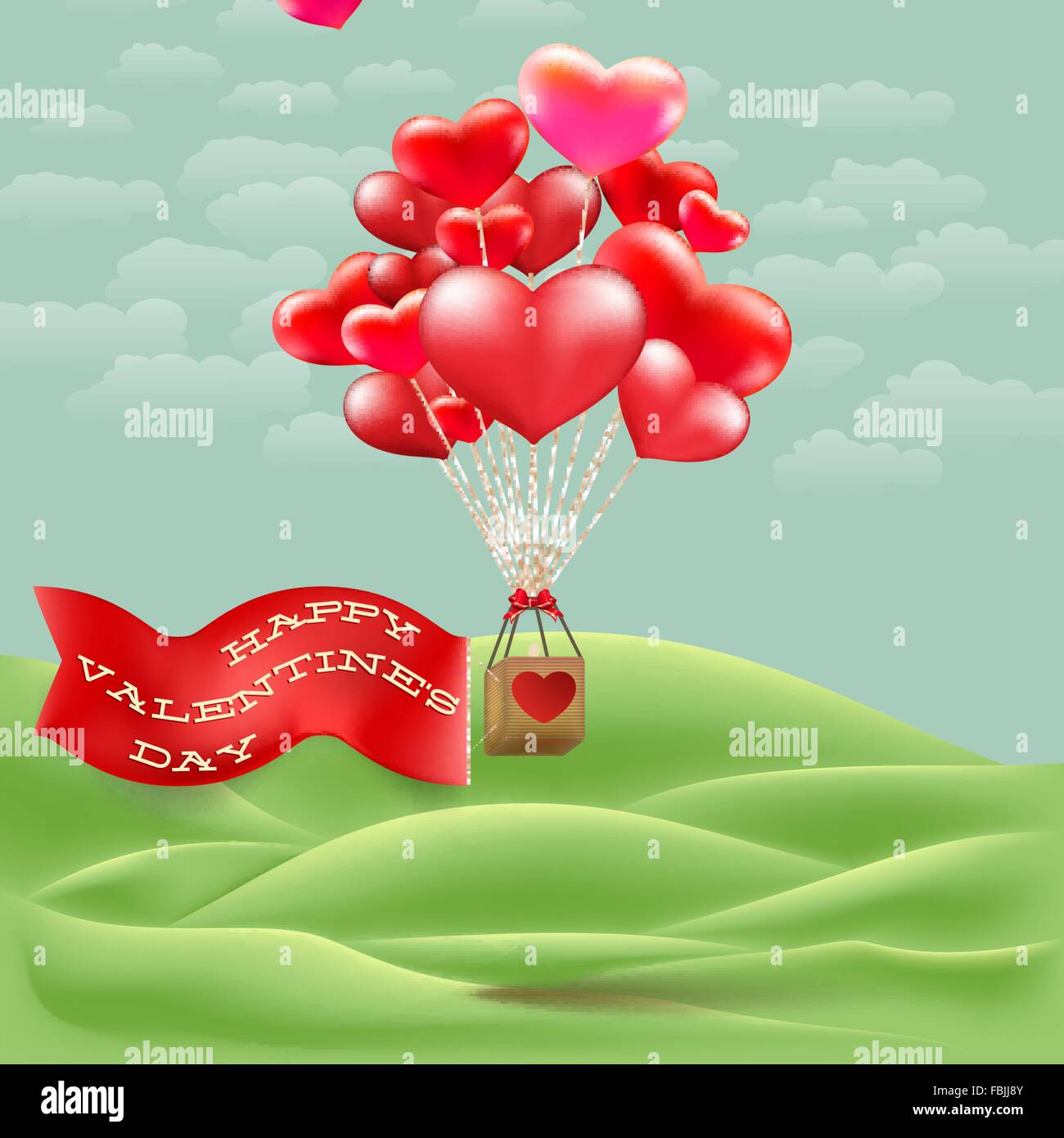 Valentines day hot air Stock Vector Images - Alamy