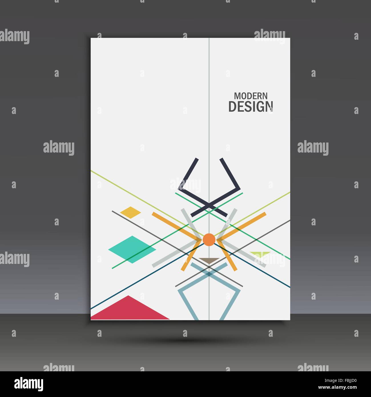 Templates geometric abstract design in A4. Modern vector background ...