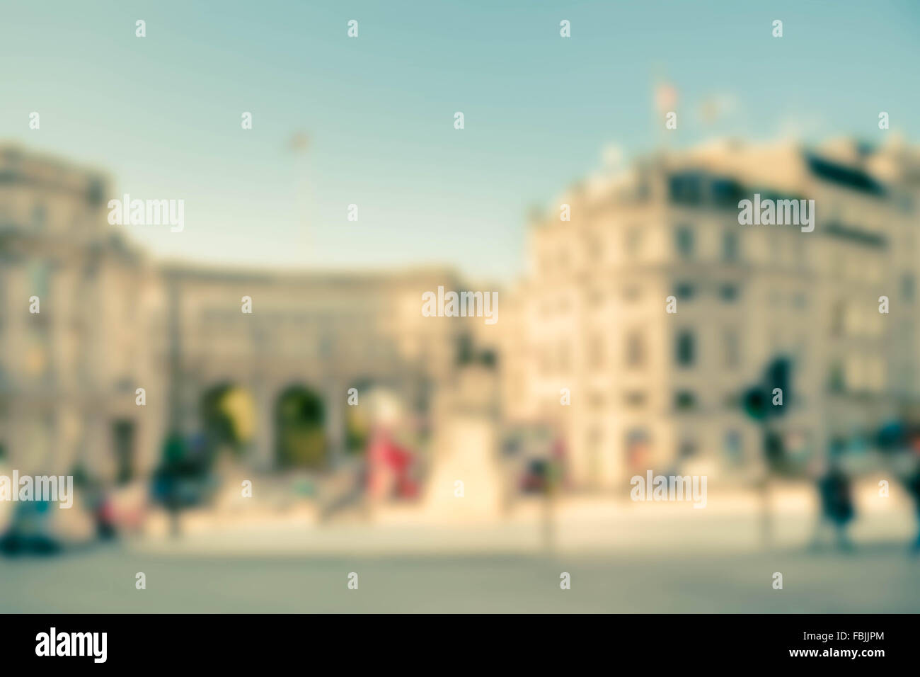 Defocused blur of landmark Admiralty Arch in London Stock Photo - Alamy