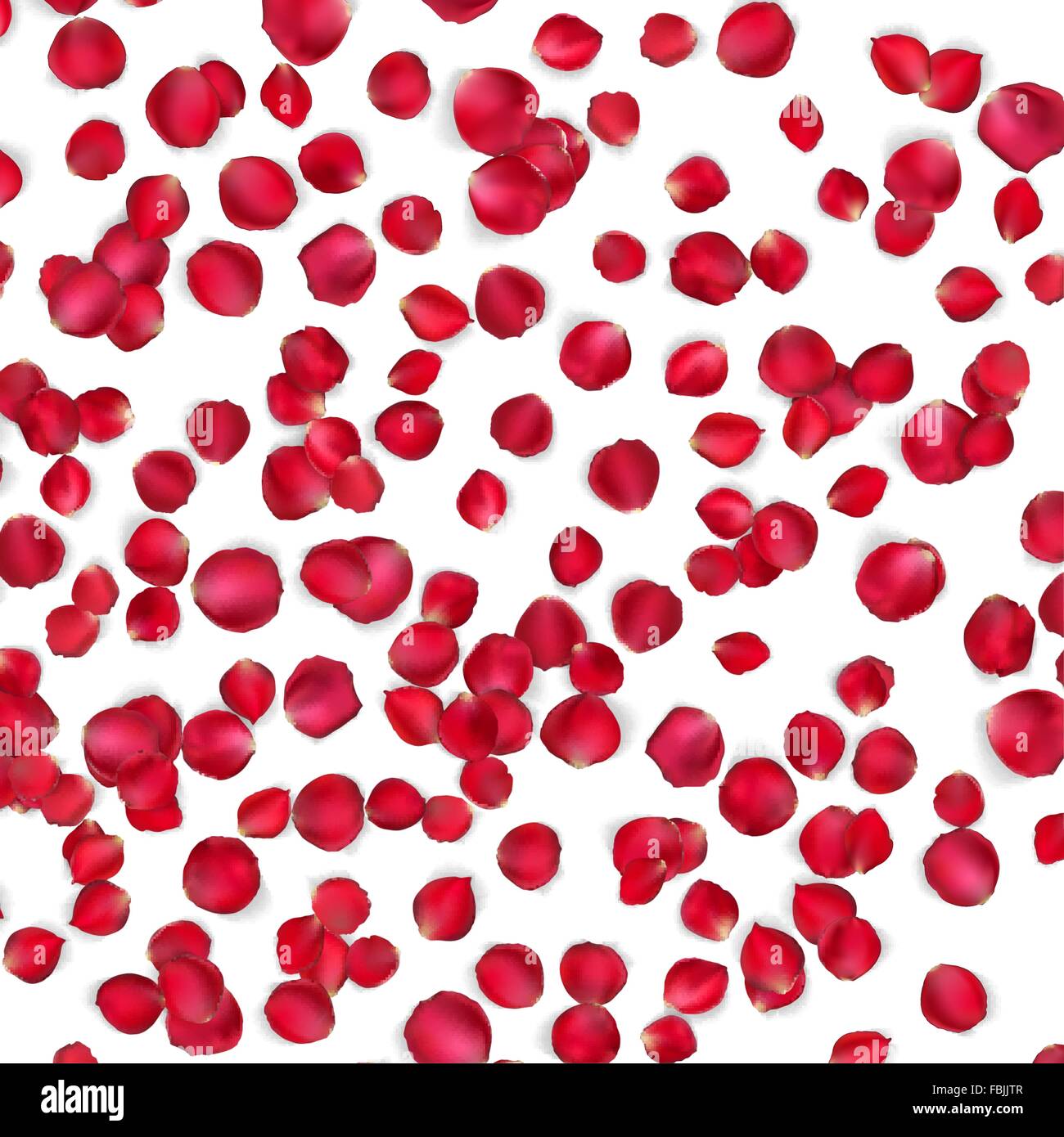 Valentine card with Petals of a rose. EPS 10 Stock Vector Image & Art ...
