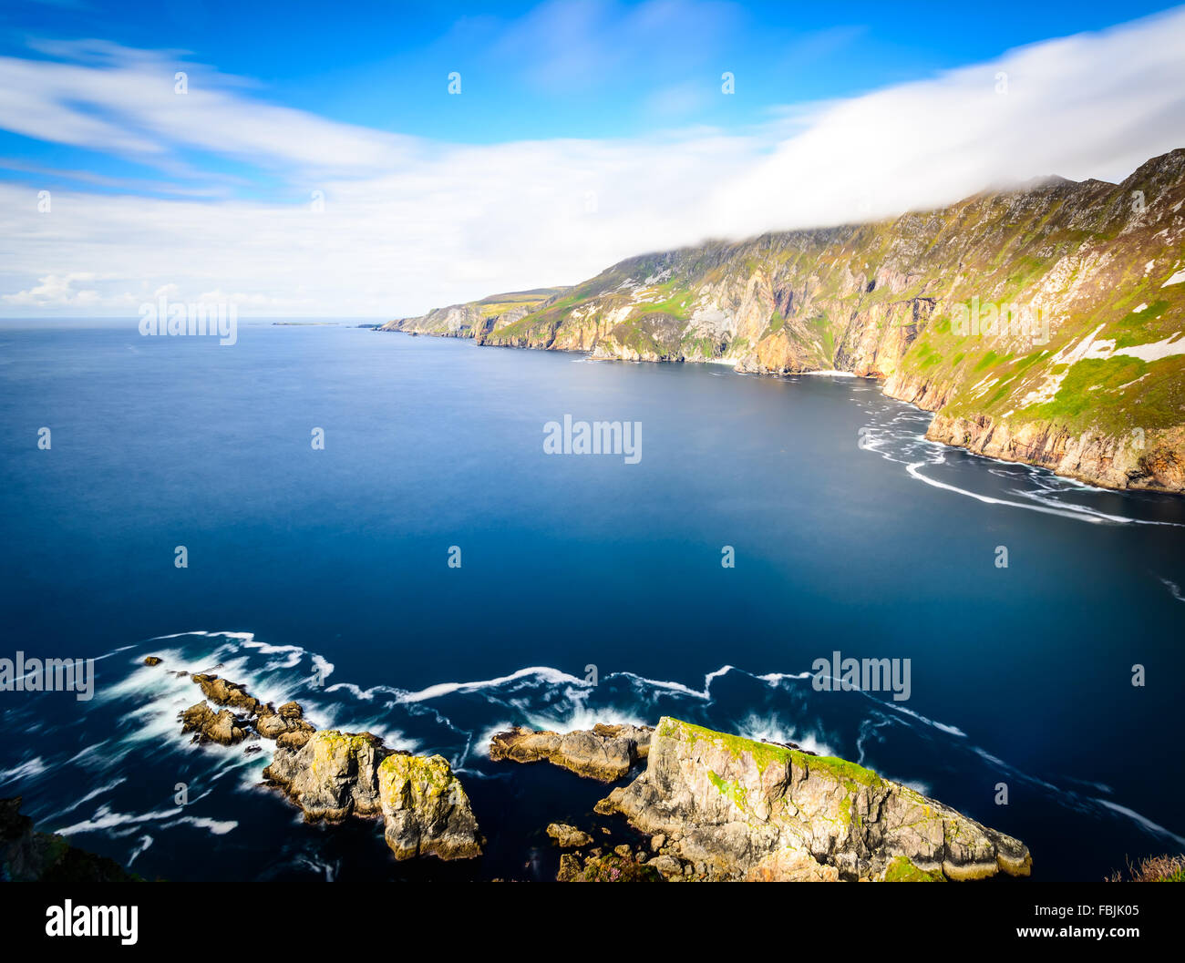 Photograph of the stunning and naturally beautiful Slieve League cliffs ...