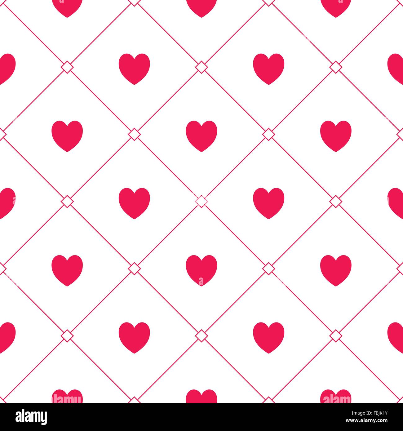 Seamless hearts pattern Stock Vector Image & Art - Alamy