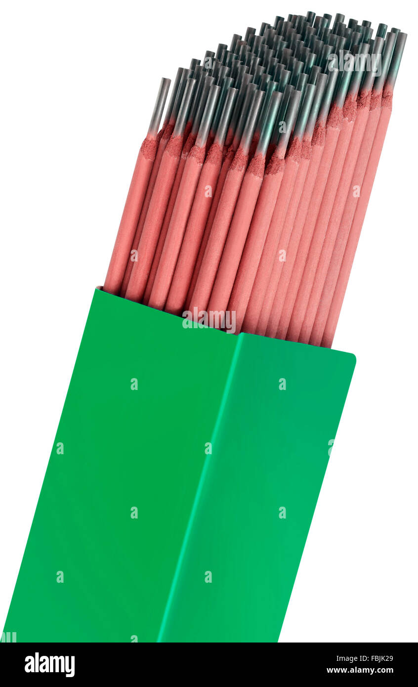 Welding Rods Isolated with Clipping Path Stock Photo - Alamy