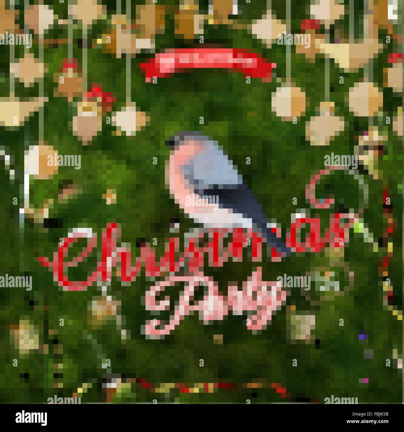 Christmas background shining garland Stock Vector Images - Alamy