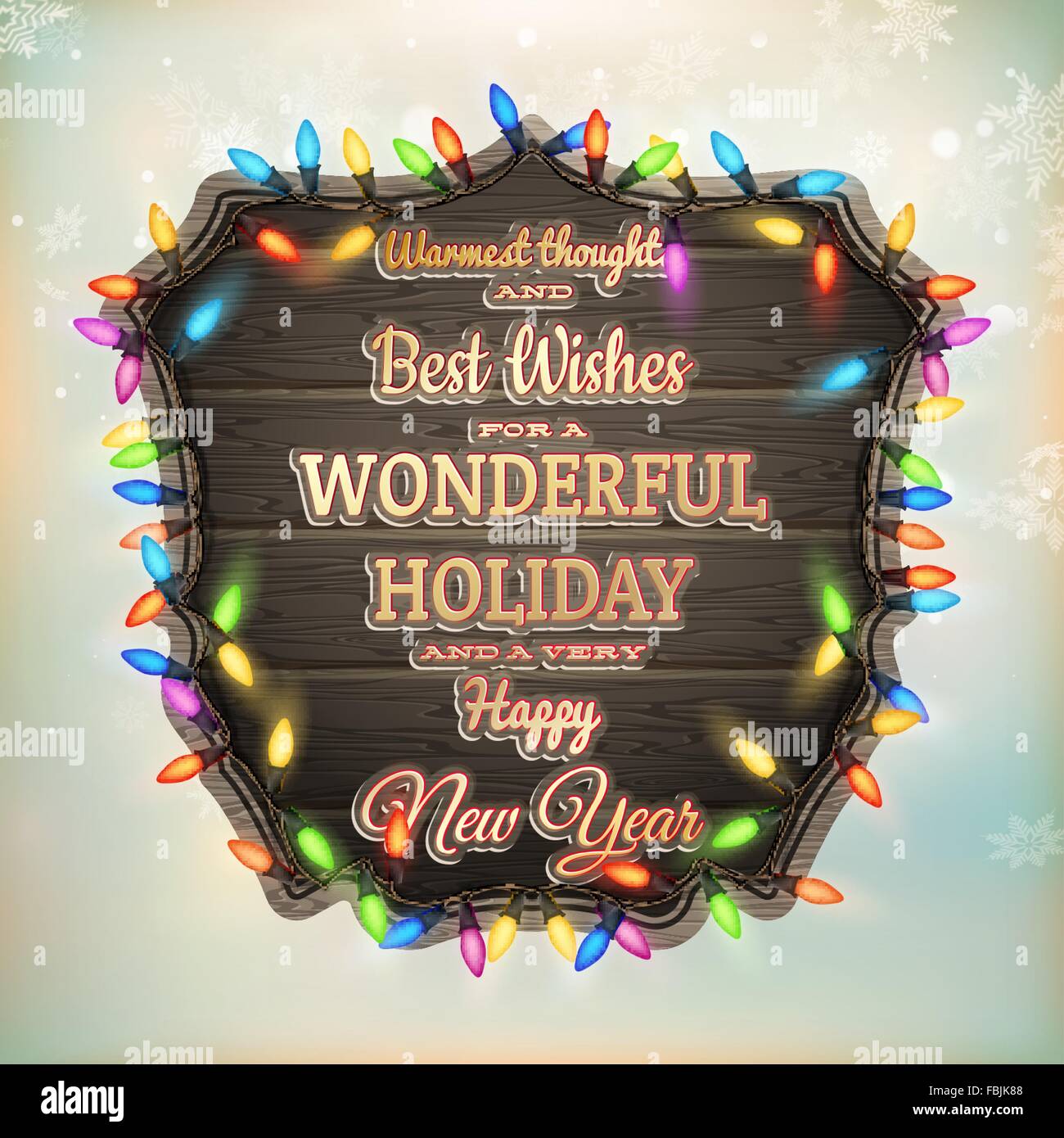 Christmas Calligraphy - Vintage Signboard. EPS 10 Stock Vector Image ...