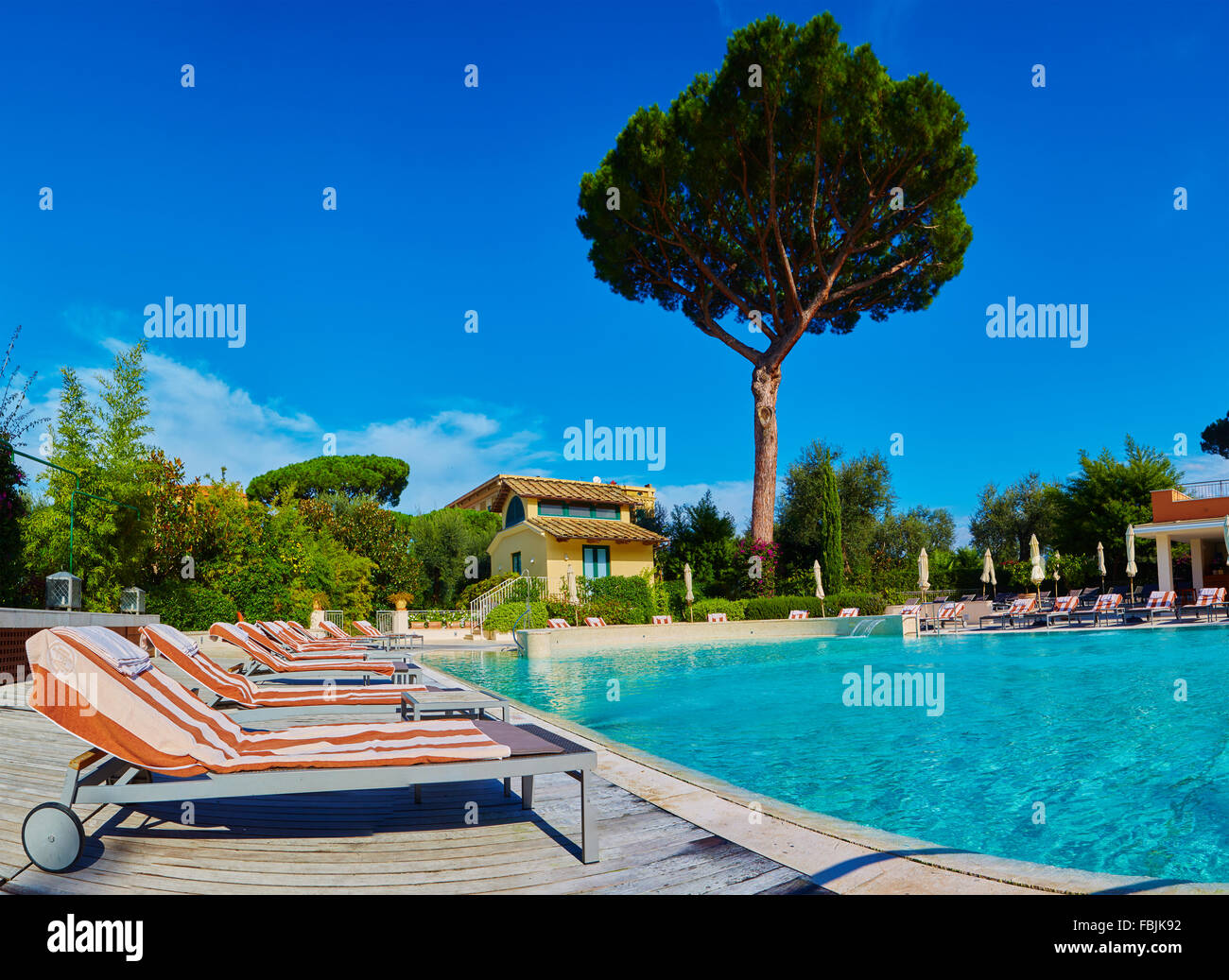 public pool on a hot day Stock Photo - Alamy