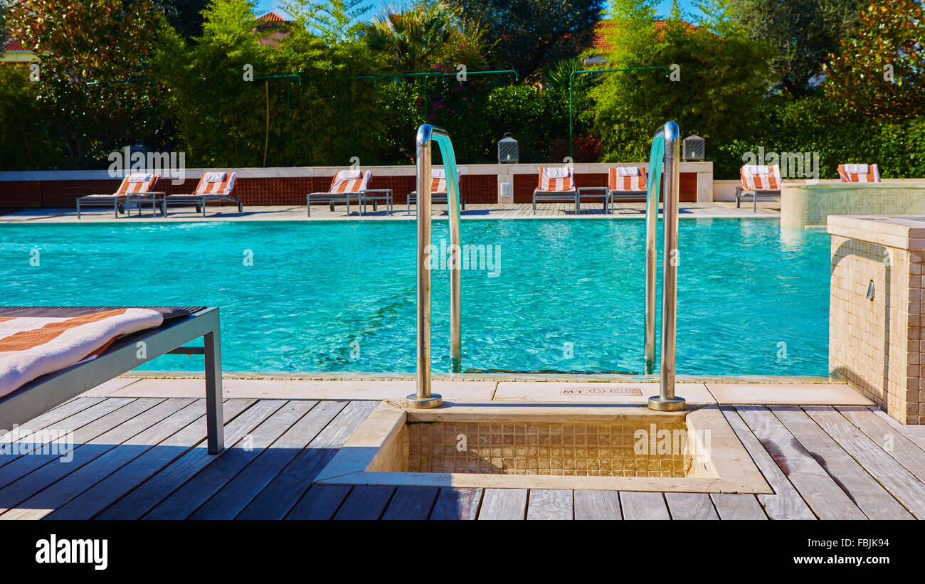 public pool on a hot day Stock Photo - Alamy