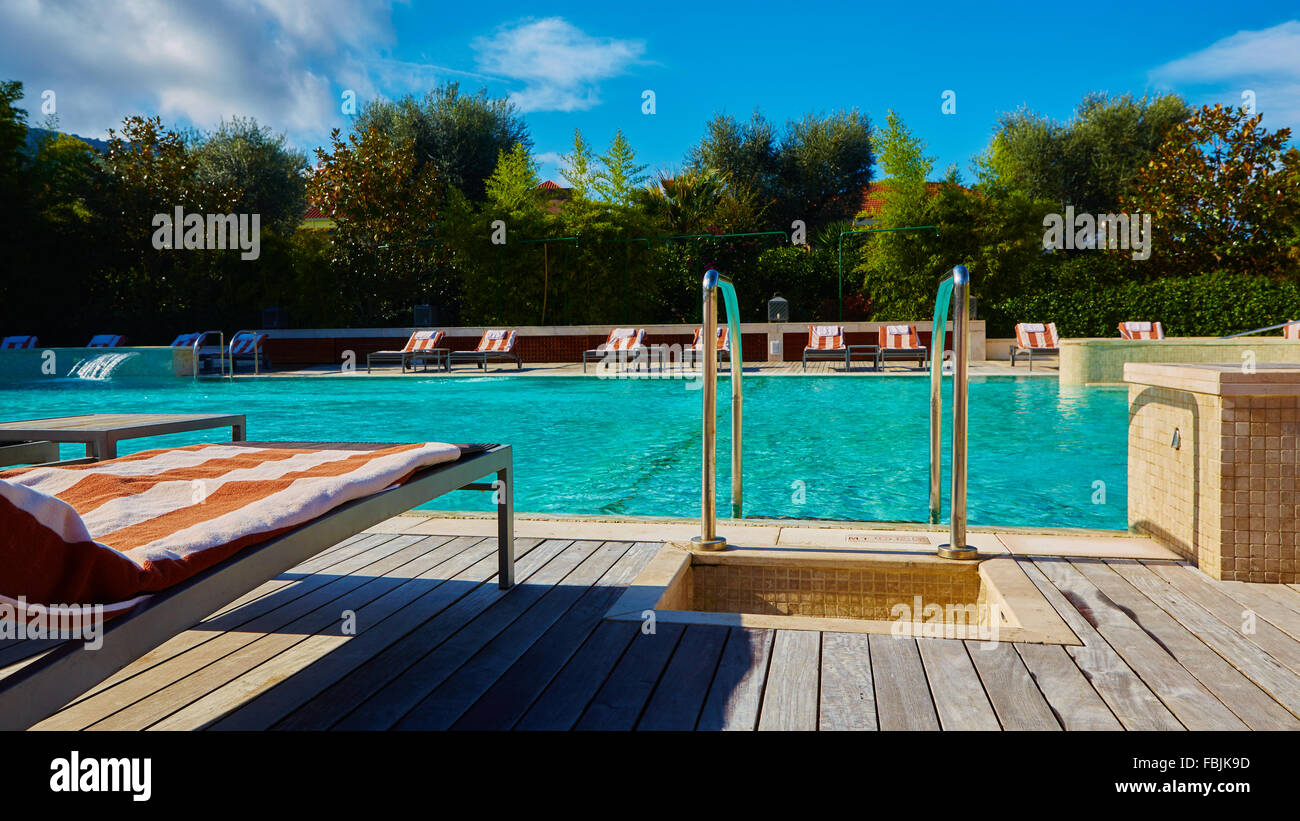 public pool on a hot day Stock Photo - Alamy
