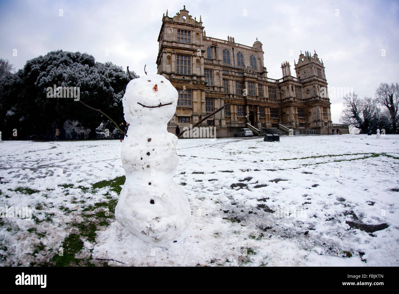 Wollaton Hall Nottingham Snow Stock Photos & Wollaton Hall Nottingham ...