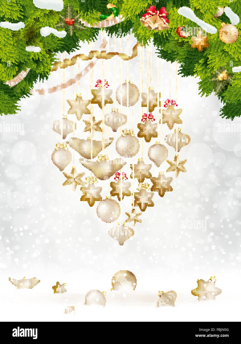 Red berry hanging on branch Stock Vector Images - Alamy