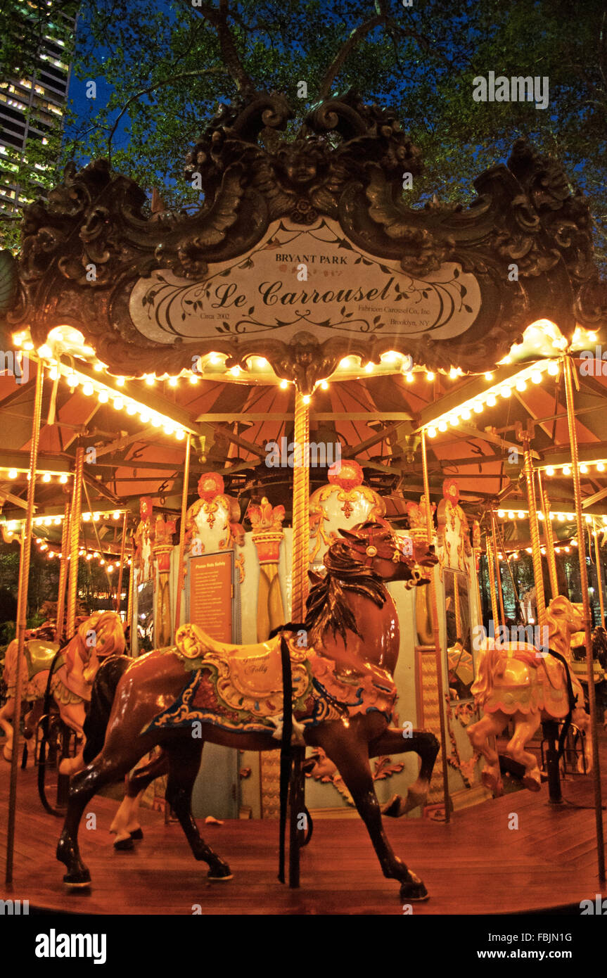 Manhattan merry go round hi-res stock photography and images - Alamy