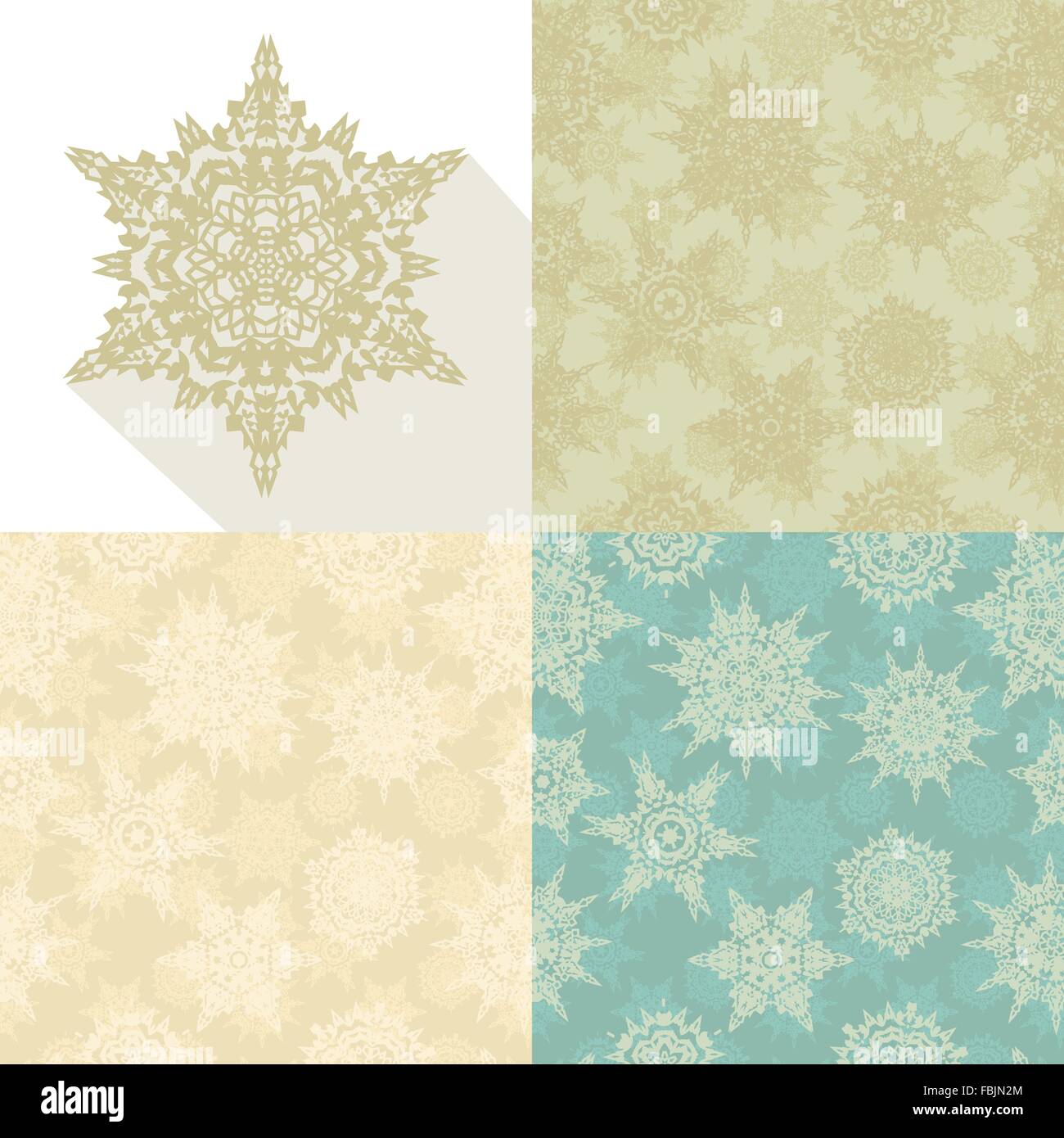 Printed snowflake Stock Vector Images - Alamy
