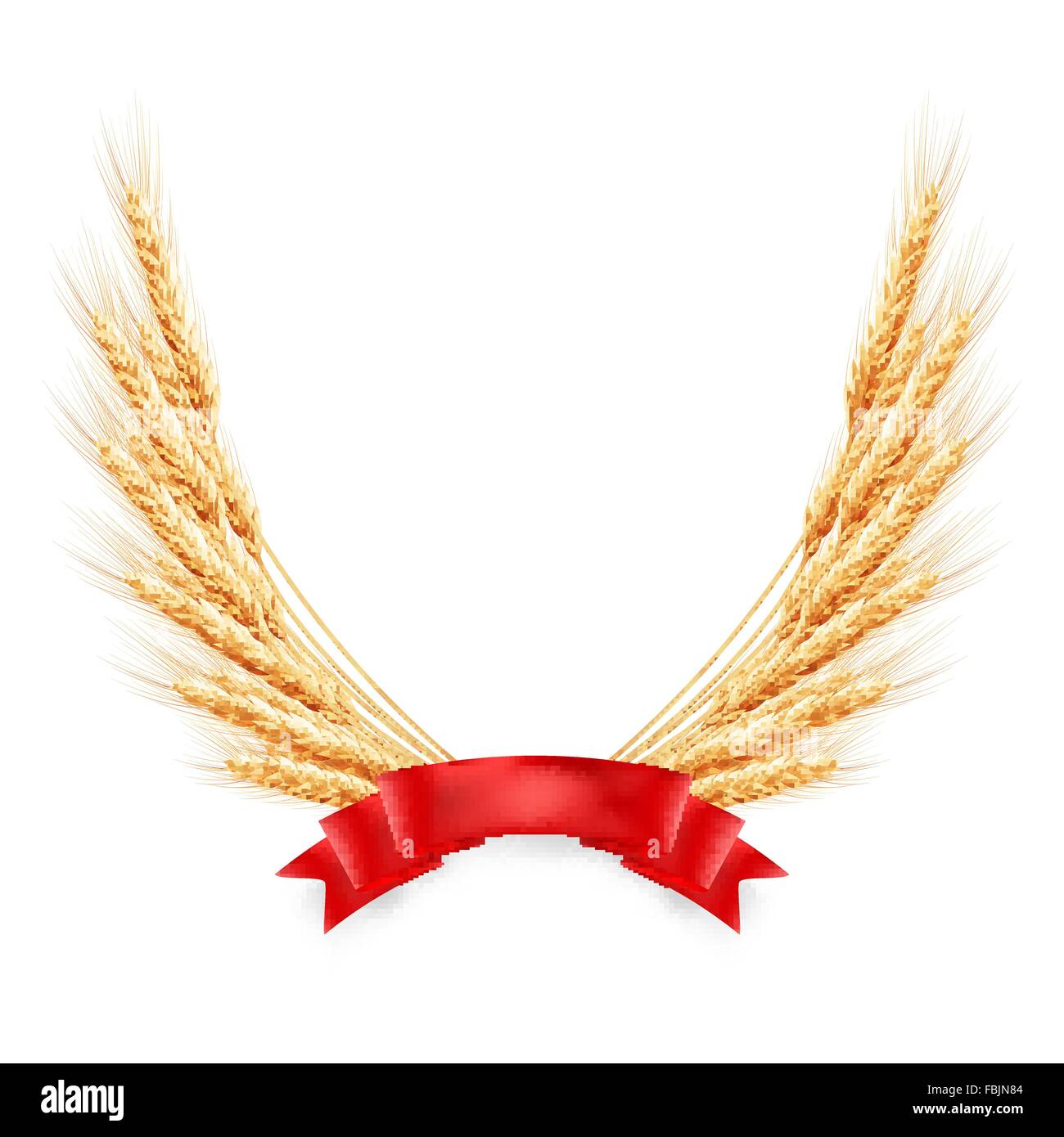 Ear of wheat red ribbon hi-res stock photography and images - Alamy