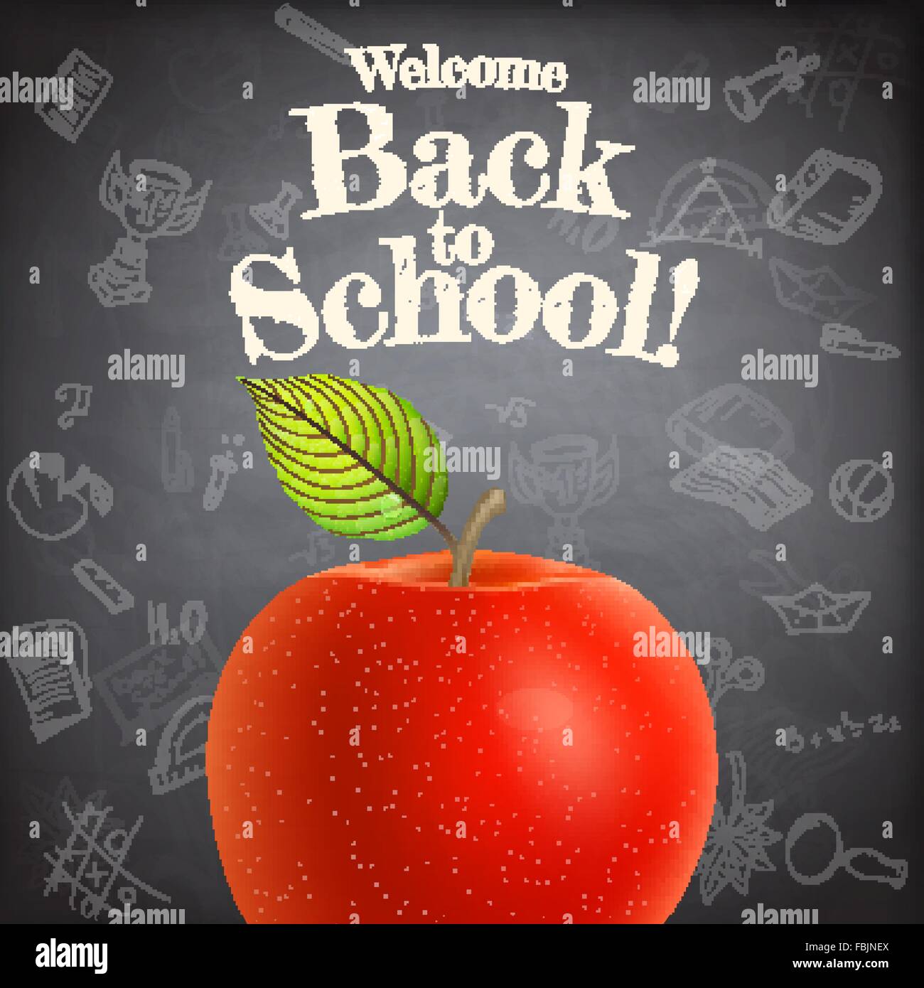 Welcome back to school template. EPS 10 Stock Vector Image & Art - Alamy