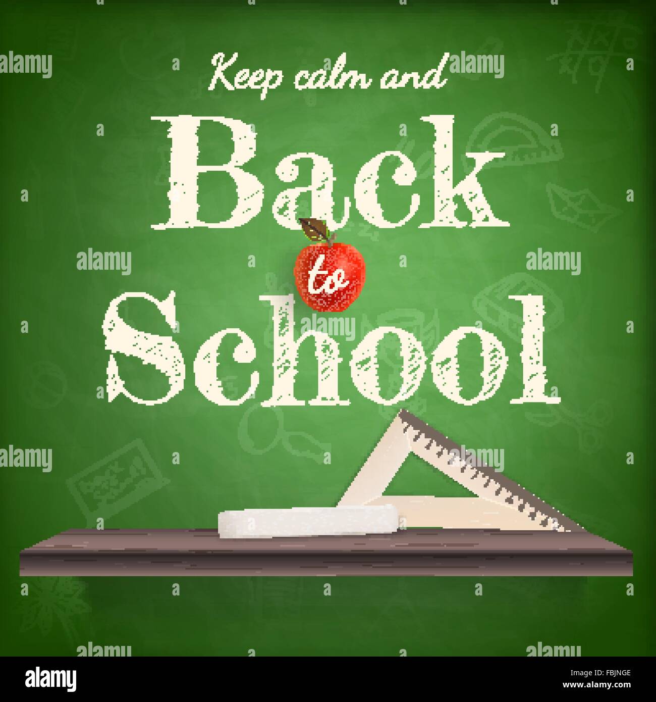 Back to school background template. EPS 10 Stock Vector Image & Art - Alamy