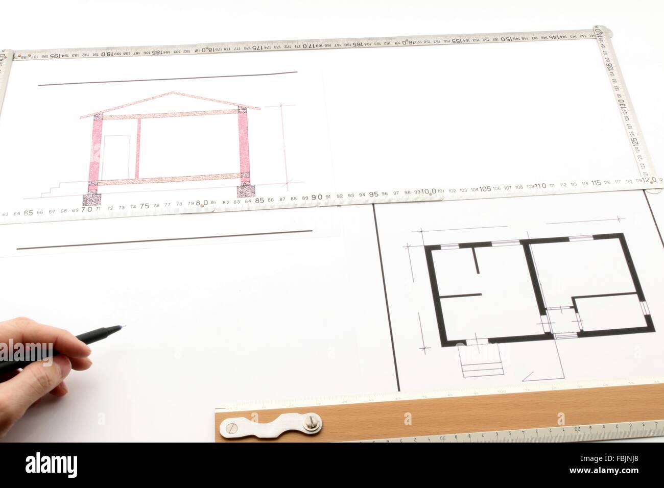 Old drawing apparatus and instruments Stock Photo - Alamy