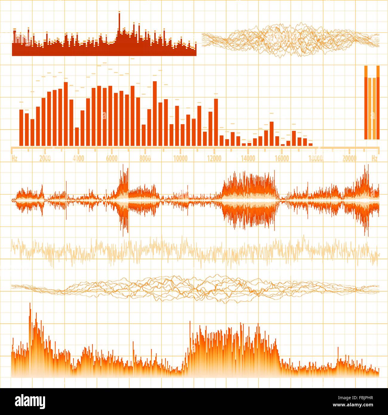 Sound waves set. Music background. EPS 10 Stock Vector Image & Art - Alamy