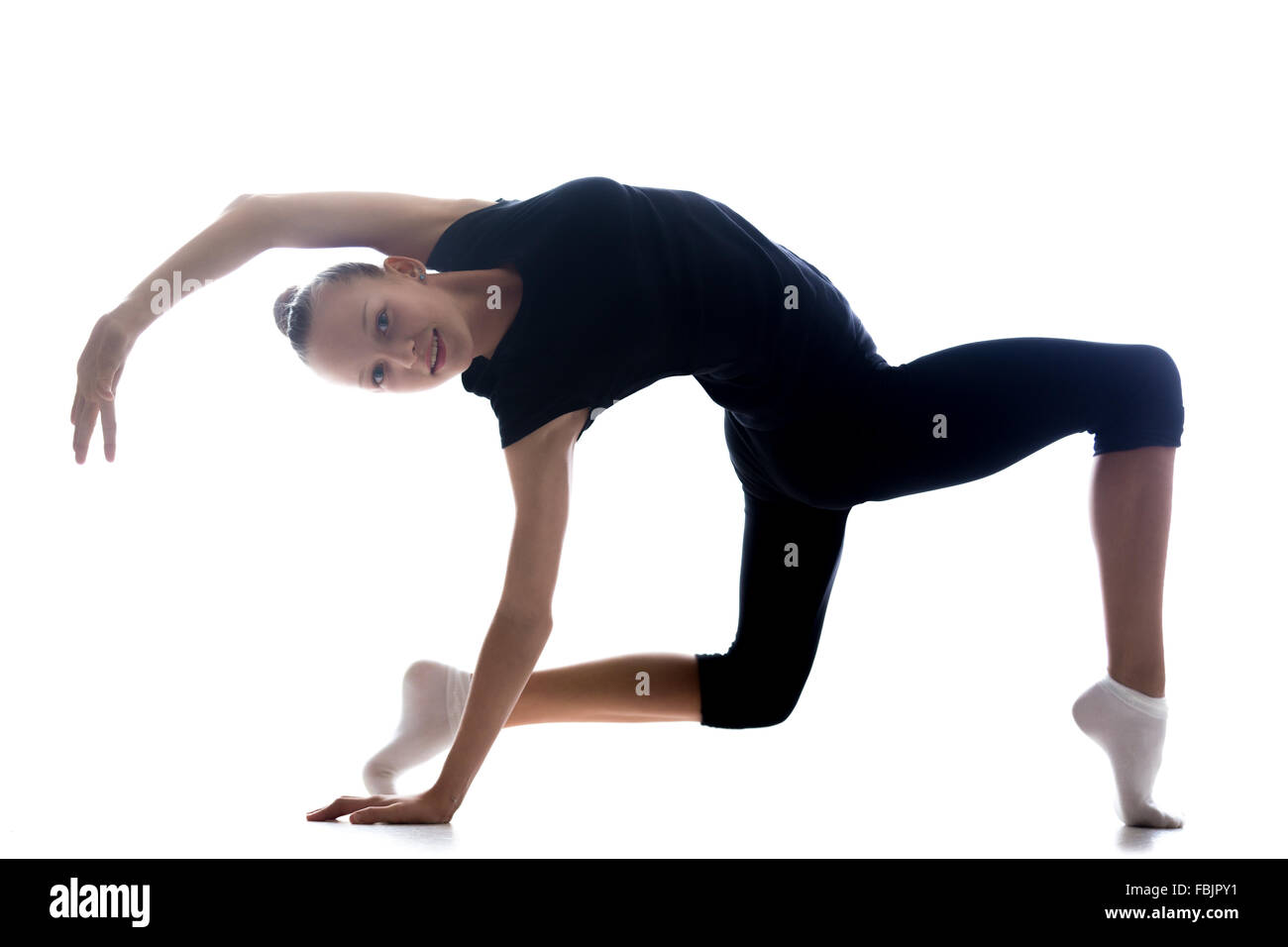 Girl Doing Backbend Stock Photos & Girl Doing Backbend Stock Images - Alamy