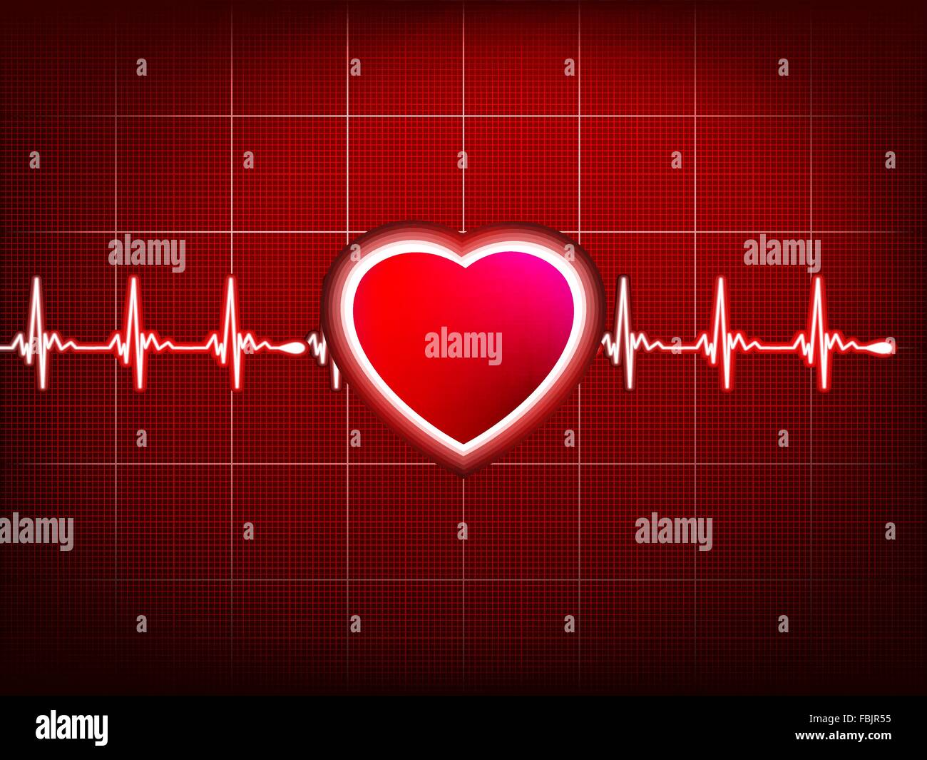 Ecg normal heart beat Stock Vector Images - Alamy