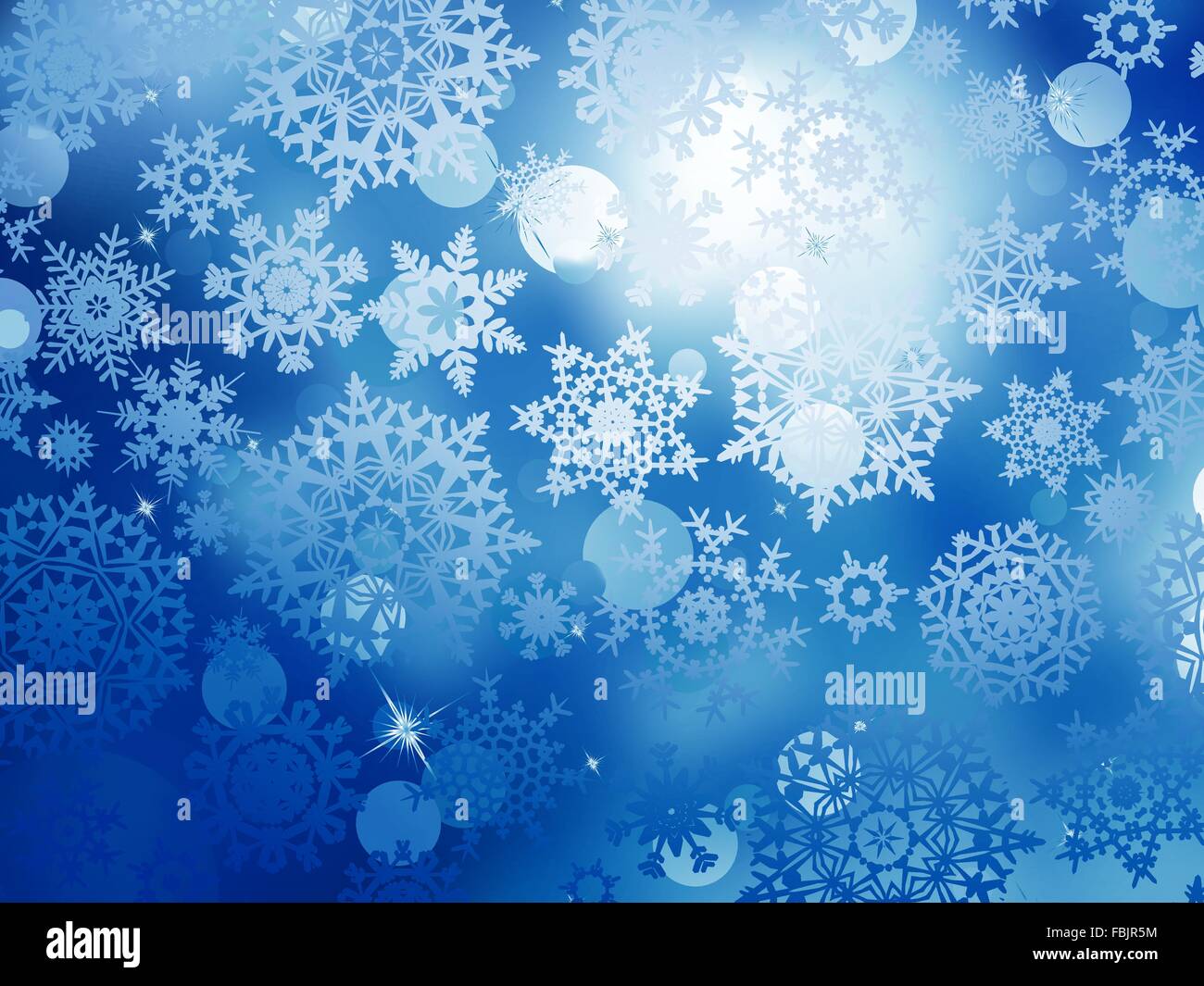 Blue Christmas background with snowflakes. EPS 10 Stock Vector Image ...