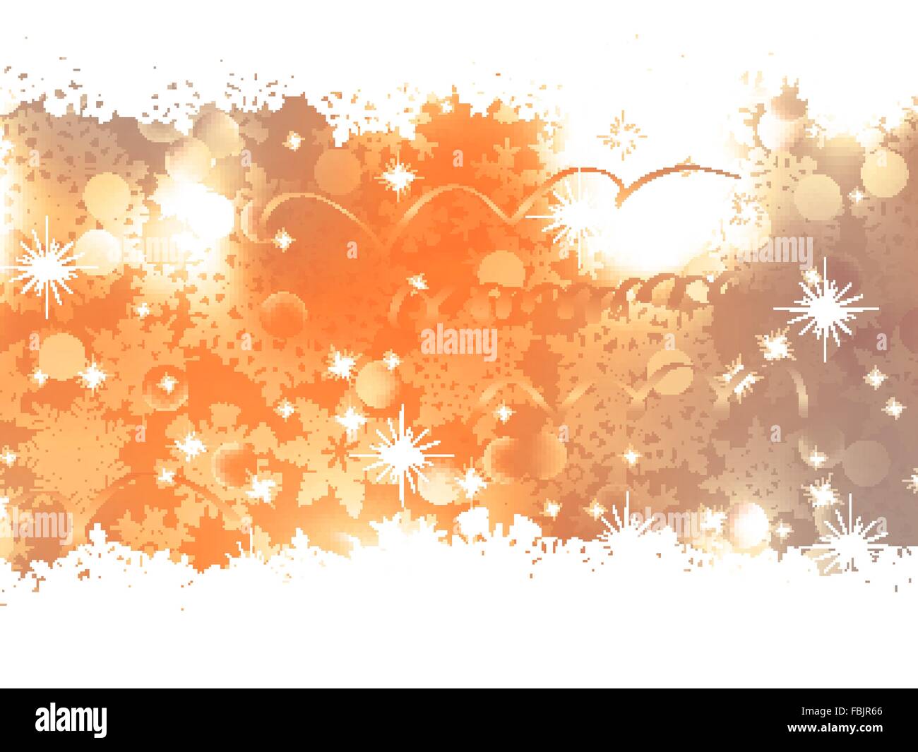 Orange Christmas Background. EPS 10 Stock Vector Image & Art - Alamy