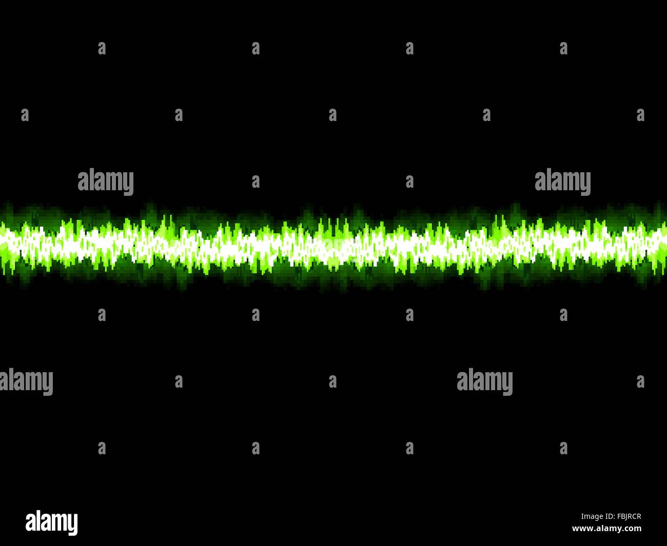 Green sound wave on white background. + EPS10 Stock Vector Image & Art ...