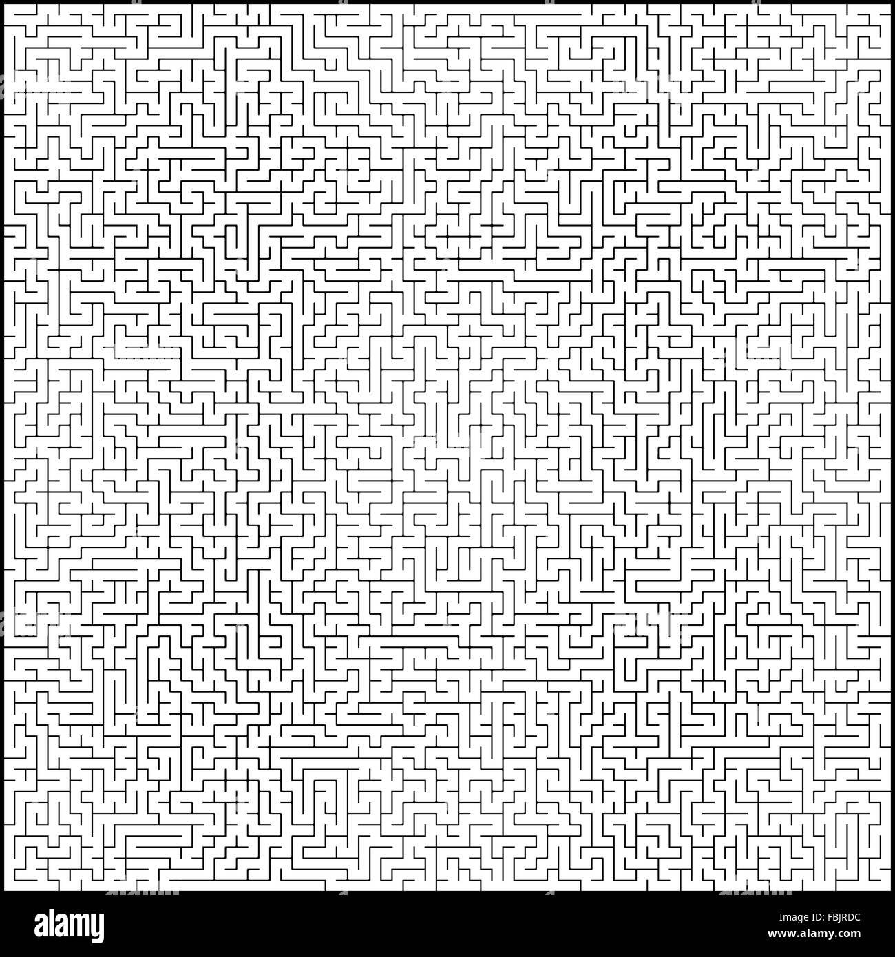 Vector illustration of perfect maze. EPS 10 Stock Vector Image & Art ...