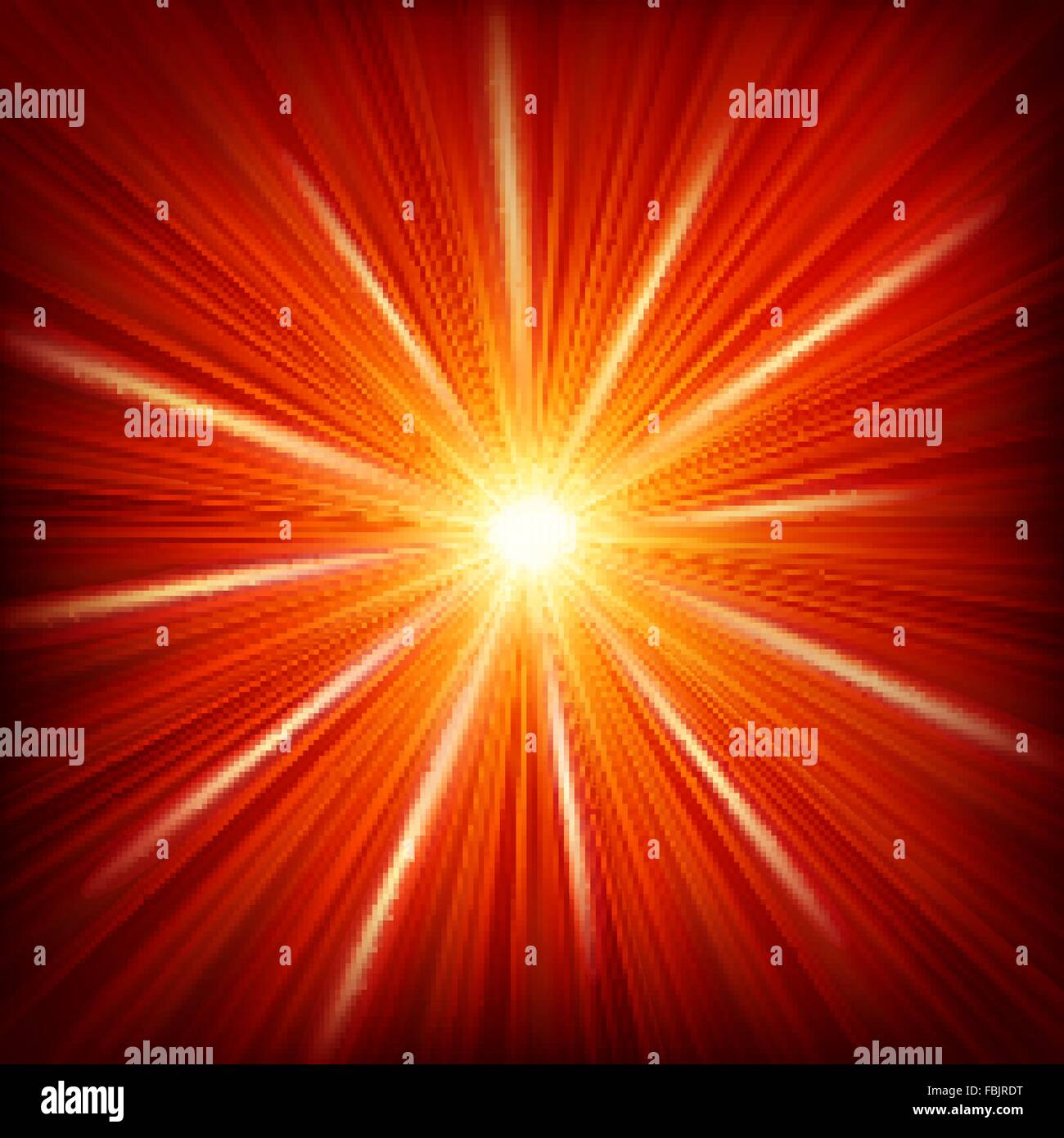 Star burst red and yellow fire. EPS 10 Stock Vector Image & Art - Alamy