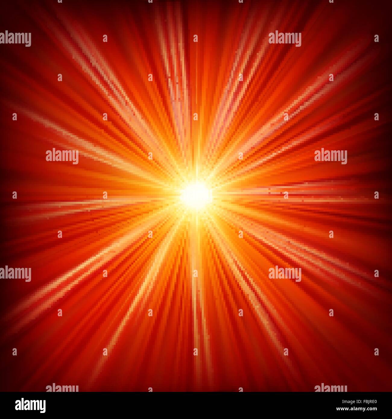 Star burst red and yellow fire. EPS 10 Stock Vector Image & Art - Alamy