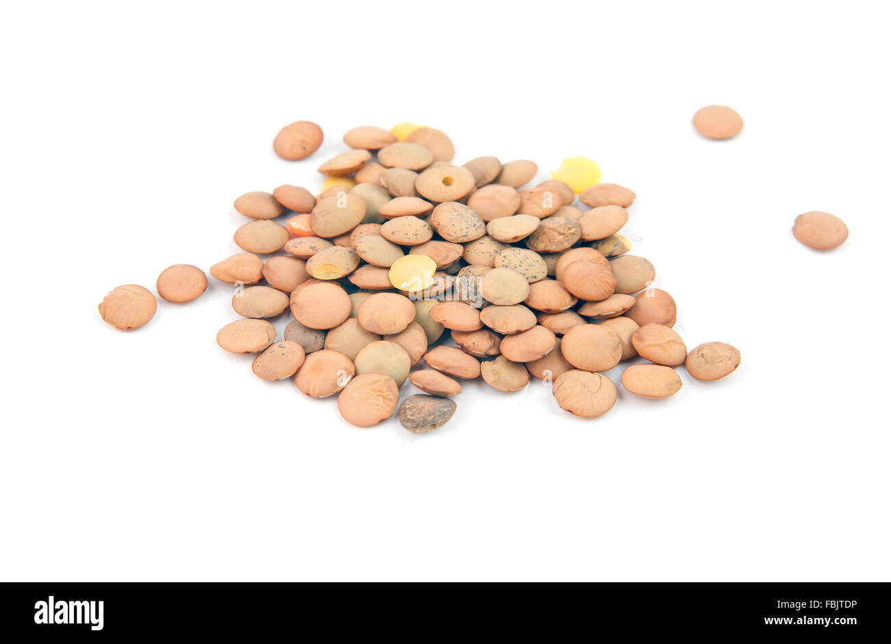lentils Isolated on White Background Stock Photo - Alamy