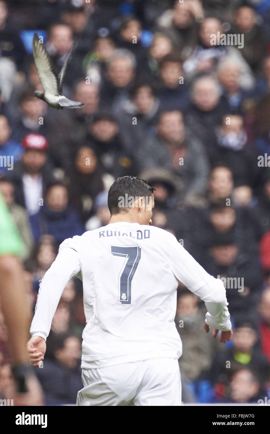 Madrid, Spain. 17th Jan, 2016. Cristiano Ronaldo (forward, Real Madrid ...