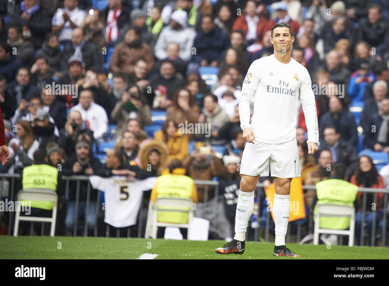 Madrid, Spain. 17th Jan, 2016. Cristiano Ronaldo (forward, Real Madrid ...