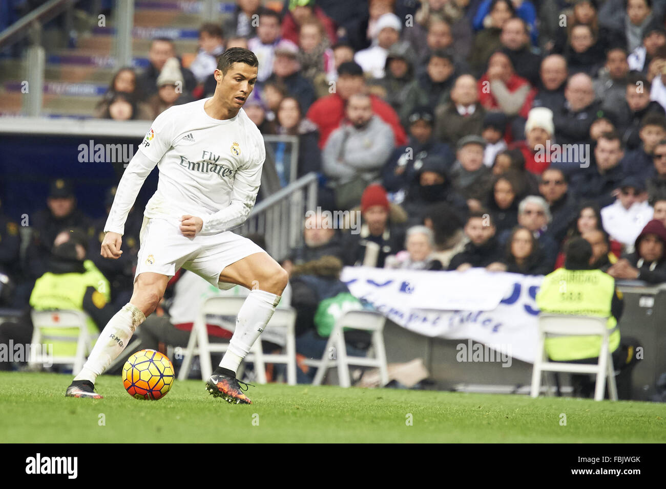 Madrid, Spain. 17th Jan, 2016. Cristiano Ronaldo (forward, Real Madrid ...